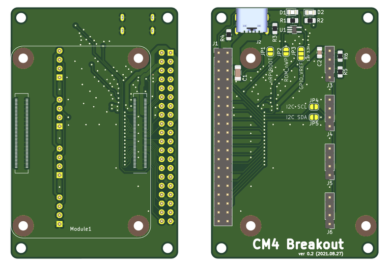 Raspberry Pi Compute Module 4 用ブレークアウト基板 | Rabbit Note